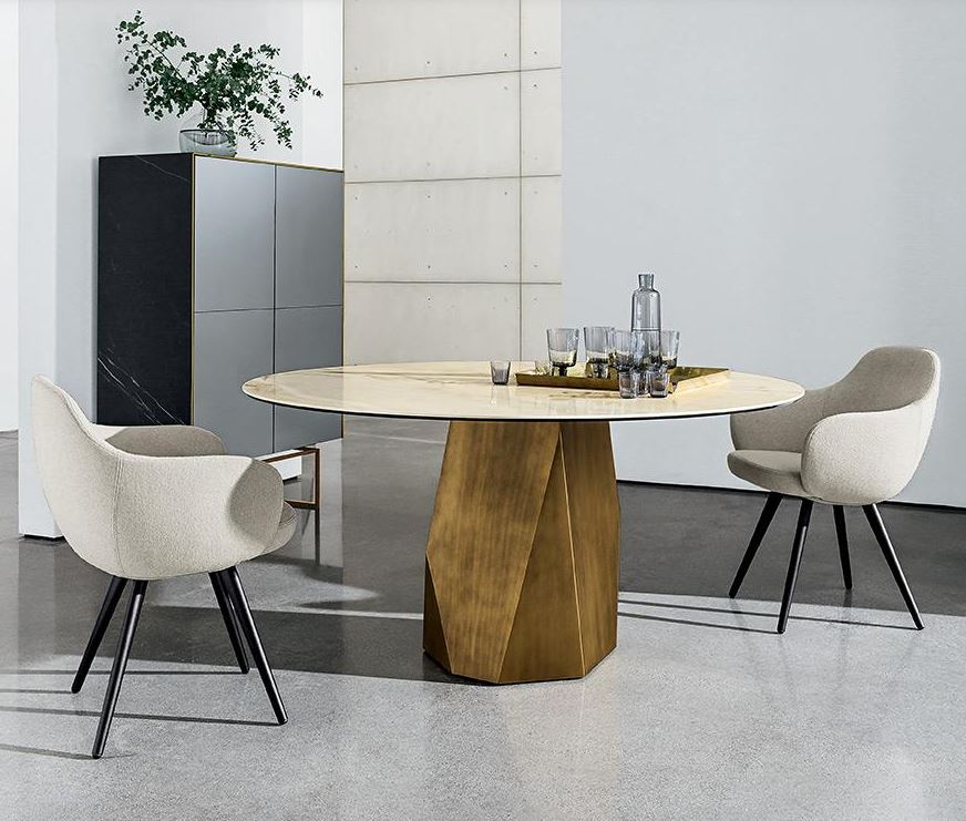 Deod Round Dining Table – Domaine Furnishings & Design - Calgary